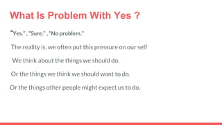 How to say no | PPTX