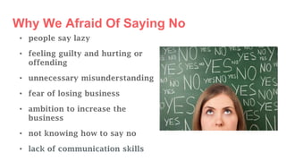 How to say no | PPTX