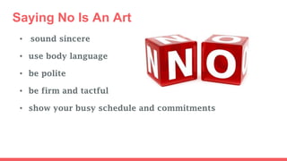How to say no | PPTX