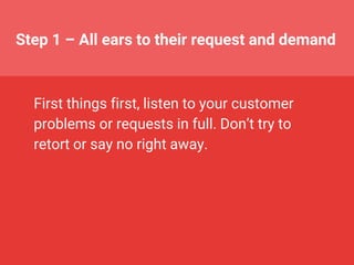 How to Say No to Your Customer | PPTX