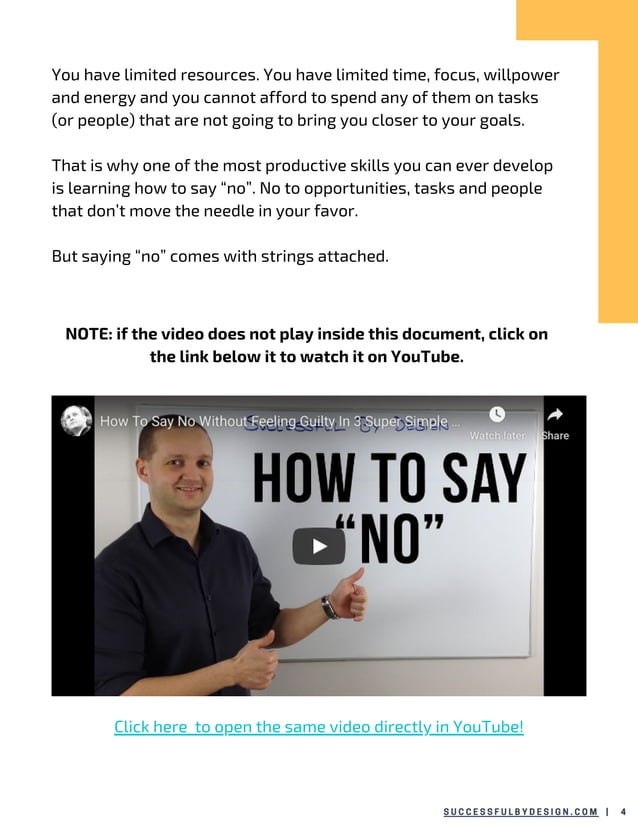 How To Say No Without Feeling Guilty In 3 Super Simple Steps | PDF