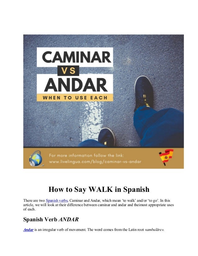 How To Say Walk In Spanish how-to-say-walk-in-spanish