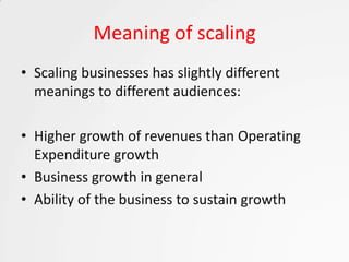 How to scale your Startup | PPTX