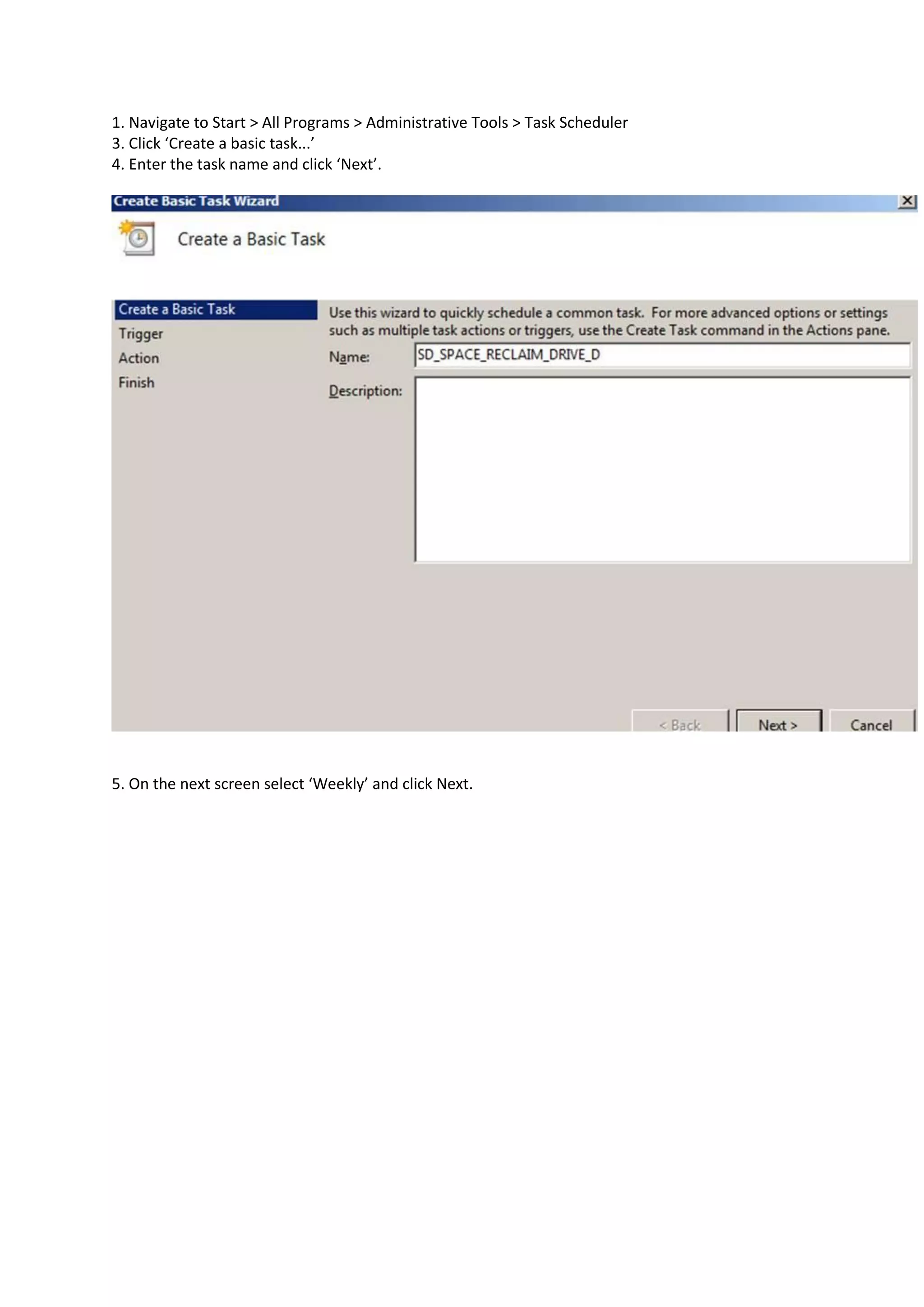 How to schedule snapdrive space reclamation | PDF