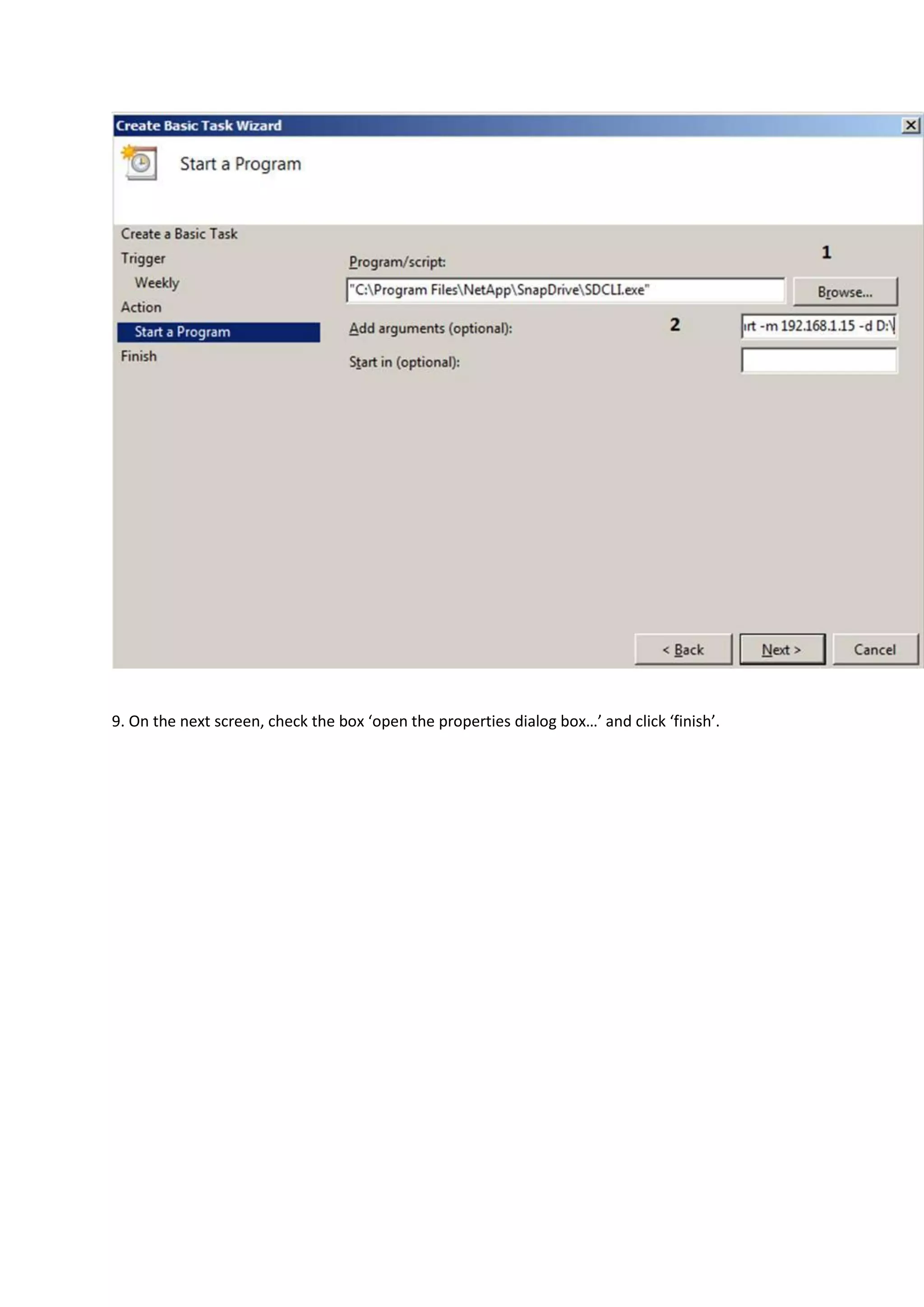 How to schedule snapdrive space reclamation | PDF