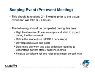 How To Scope A Lean Event | PDF