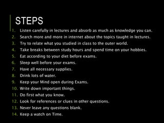 How to score good marks in exams | PPTX