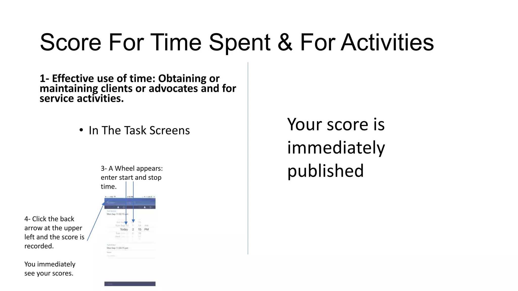 How to score time spent | PPT