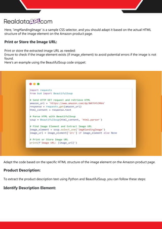 How to Scrape Amazon Product Data using Python – A Comprehensive Guide.pptx