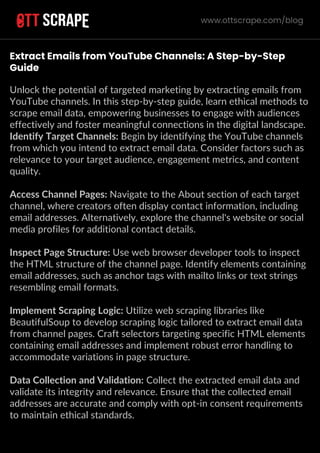 How to Scrape Emails Data from YouTube Channels.pdf