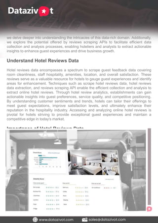 How to Scrape Hotel Reviews Data for Complete Hotel Review Analytics.pptx