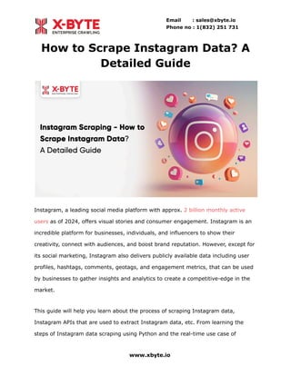 How to Scrape Instagram Data? A Detailed Guide | PDF