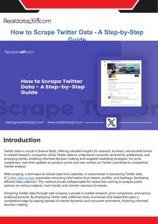 How to Scrape Twitter Data - A Step-by-Step Guide.pptx | Internet ...
