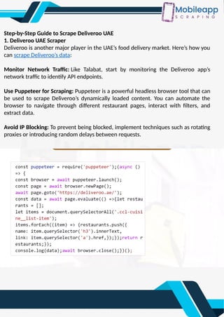 How to Scrape Zomato, Talabat, Deliveroo, McDonald's, and KFC App Data ...