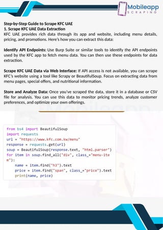 How to Scrape Zomato, Talabat, Deliveroo, McDonald's, and KFC App Data ...