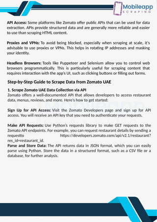 How to Scrape Zomato, Talabat, Deliveroo, McDonald's, and KFC App Data in UAE.ppt.pptx