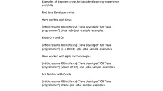 How To Find Resumes On Google | Boolean Search | Image Search Java Developer Example | PPT