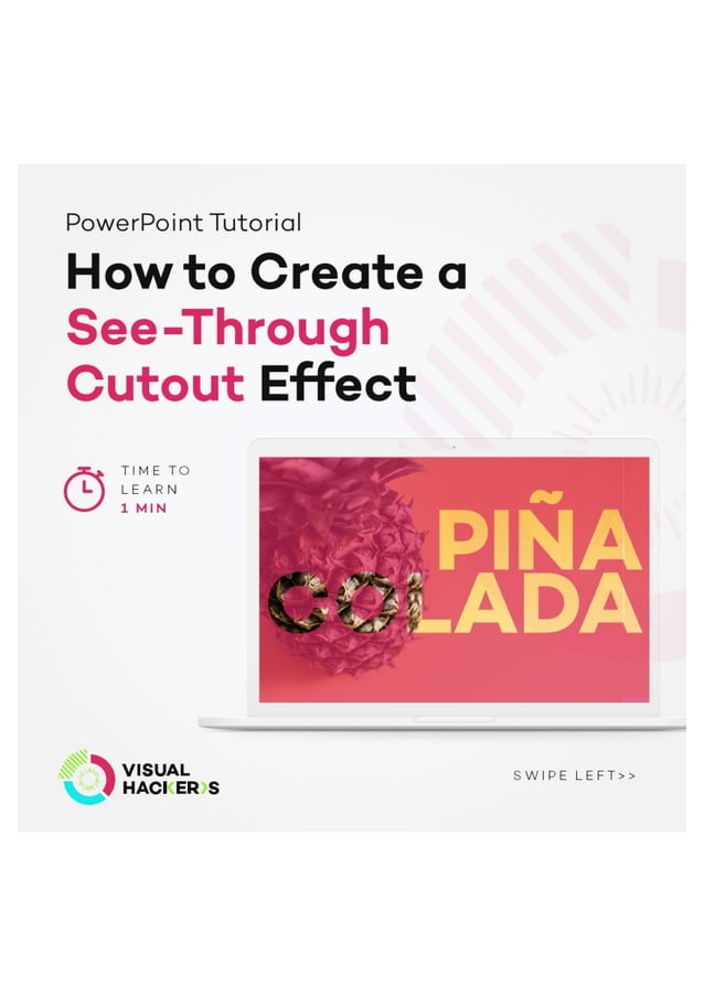 How to create a see-through cutout effect in PowerPoint | PDF