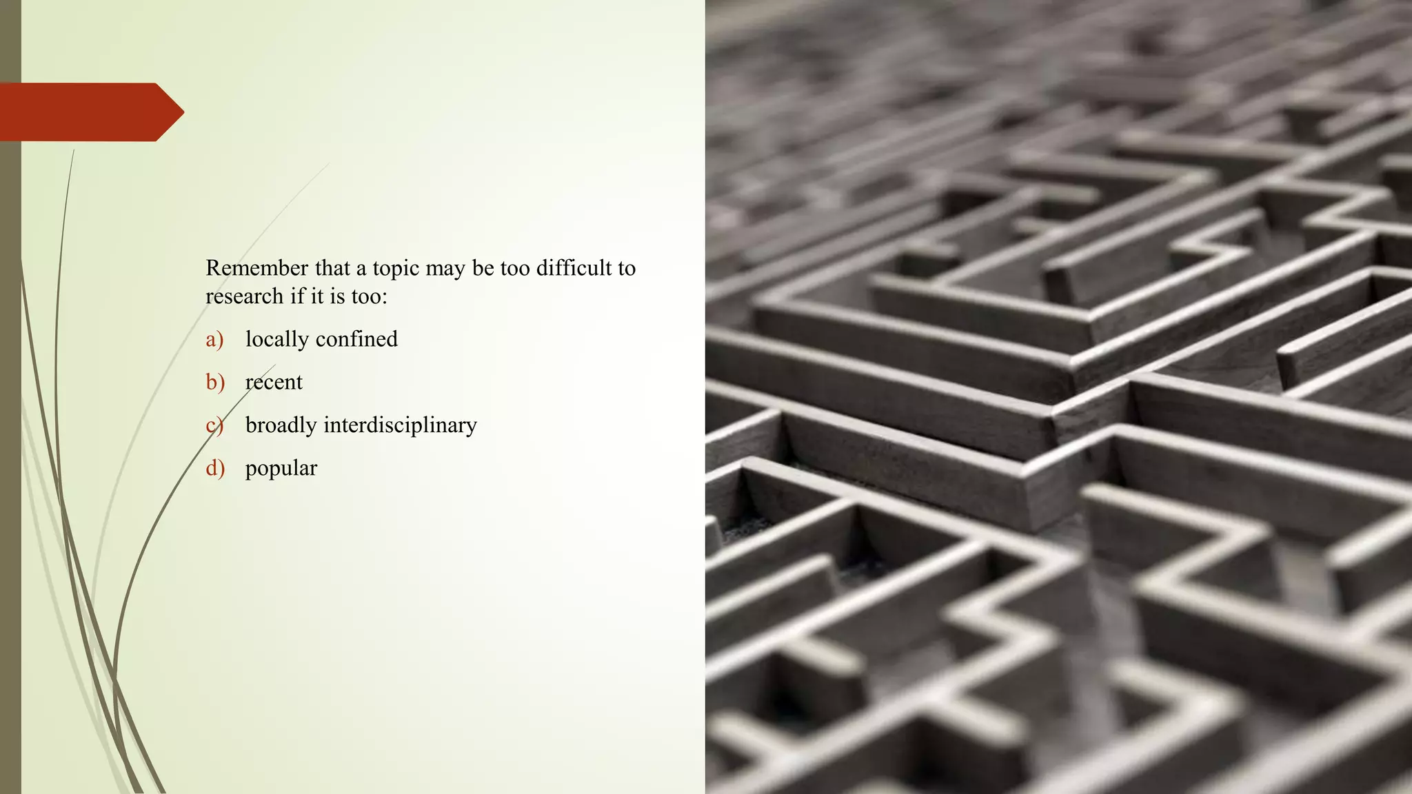 How to Select A Research Topic | PPTX