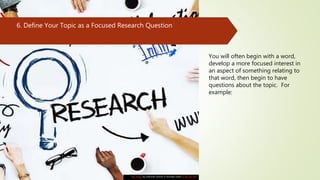 How to Select A Research Topic | PPTX