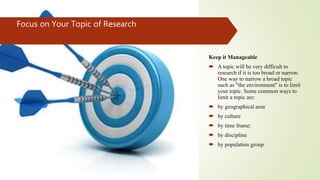 How to Select A Research Topic | PPTX