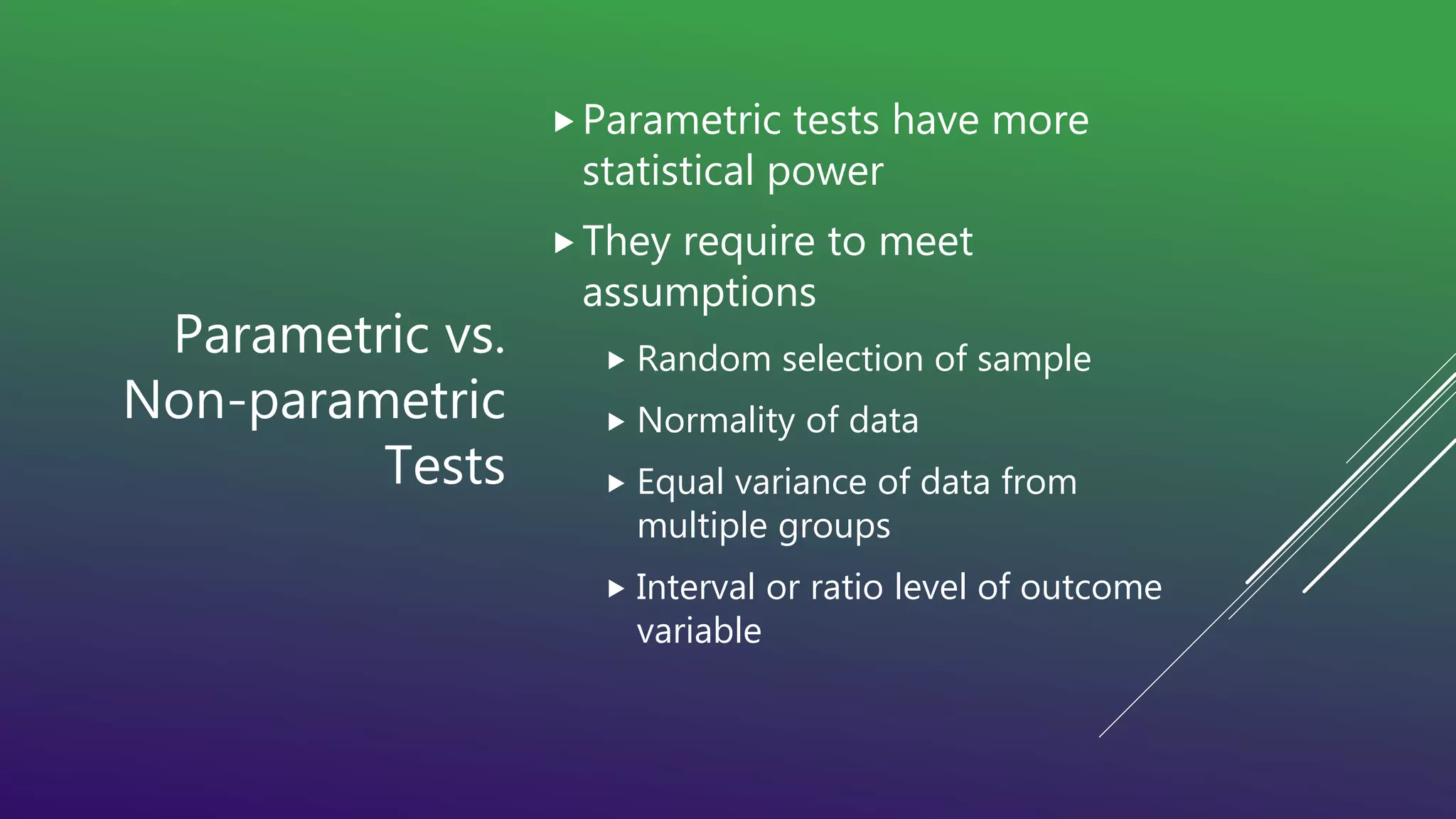 How to choose a right statistical test | PPTX