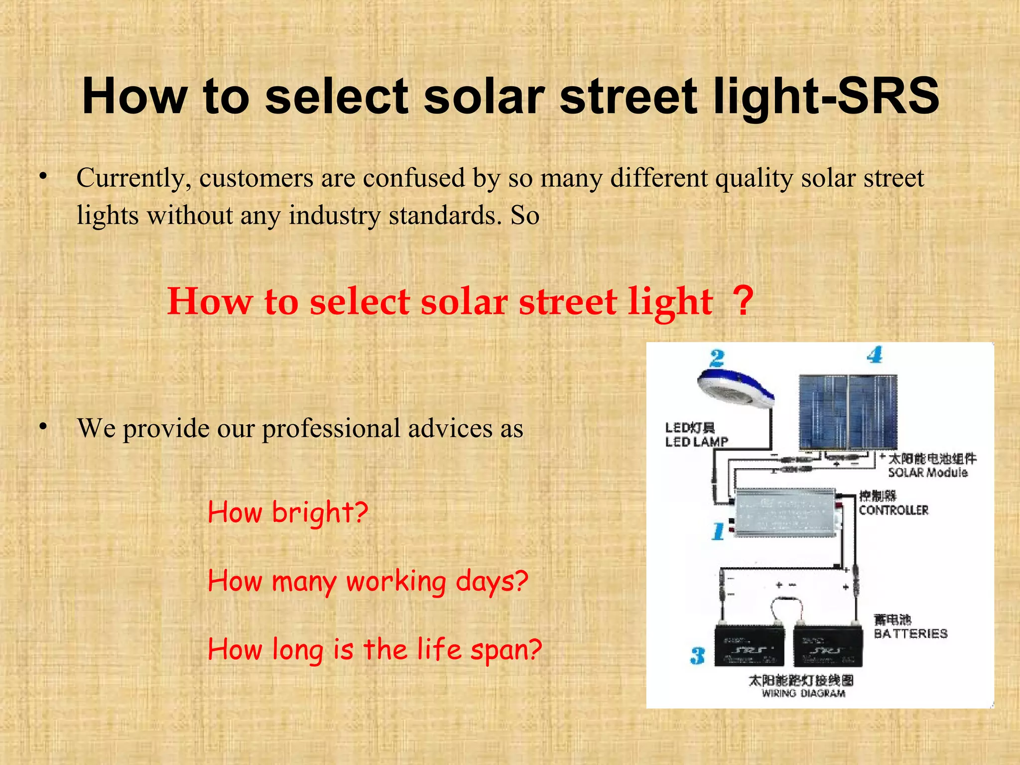 How to select solar street light | PPT