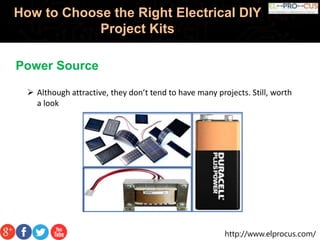 How to select the diy electrical projects kit by engineering students | PPT