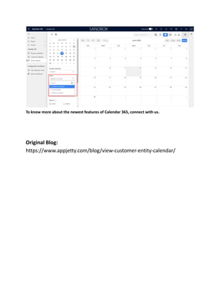 How to Select Views in Customer and Entity Calendar in Calendar 365.pdf