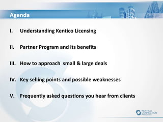 How to sell Kentico CMS | PPTX