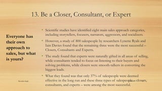 Science based selling techniques | PPTX