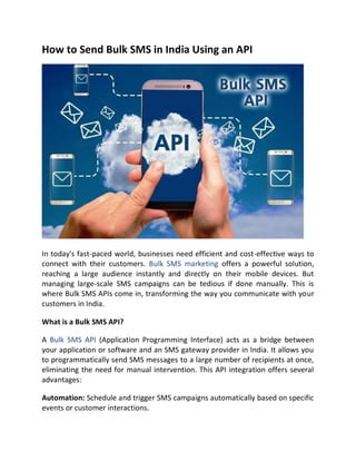 How to Send Bulk SMS in India Using an API.pdf