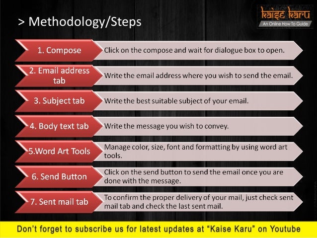 How to send an email using gmail. Basic elements of an email message.