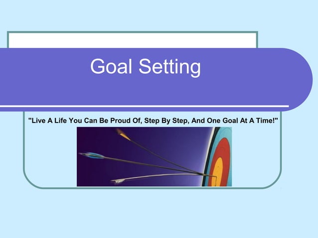 How to set and achieve goals | PPT