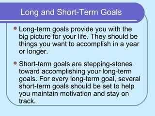 How to set and achieve goals | PPT