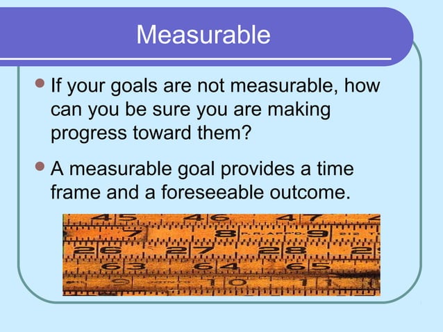 How to set and achieve goals | PPT