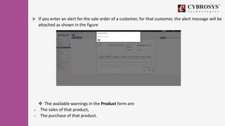 How to set an informative blocking warning | PPTX