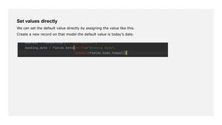 Set Default Values to Fields in Odoo 15 | PPTX | Computing | Technology & Computing
