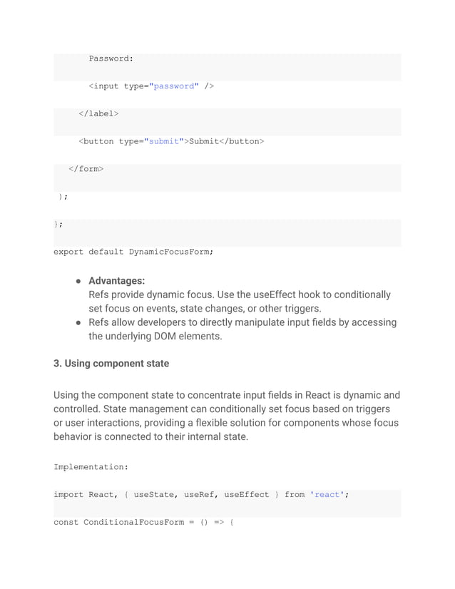 How to set focus on an input field after rendering in ReactJS in 2024_.pdf