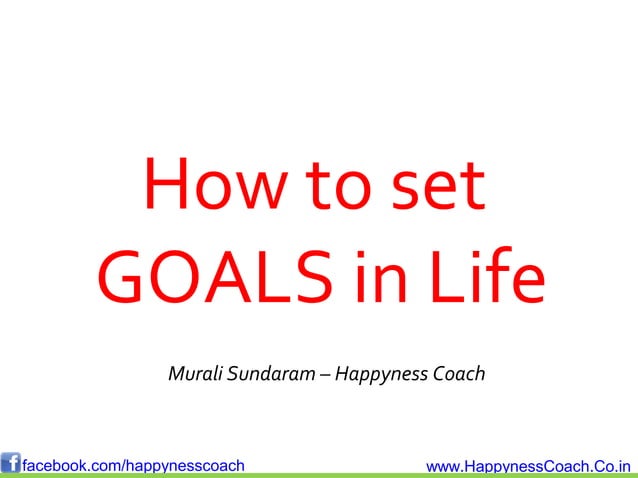 How to set Goals-7 Step Formula | PPT