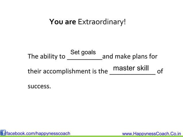 How to set Goals-7 Step Formula | PPT