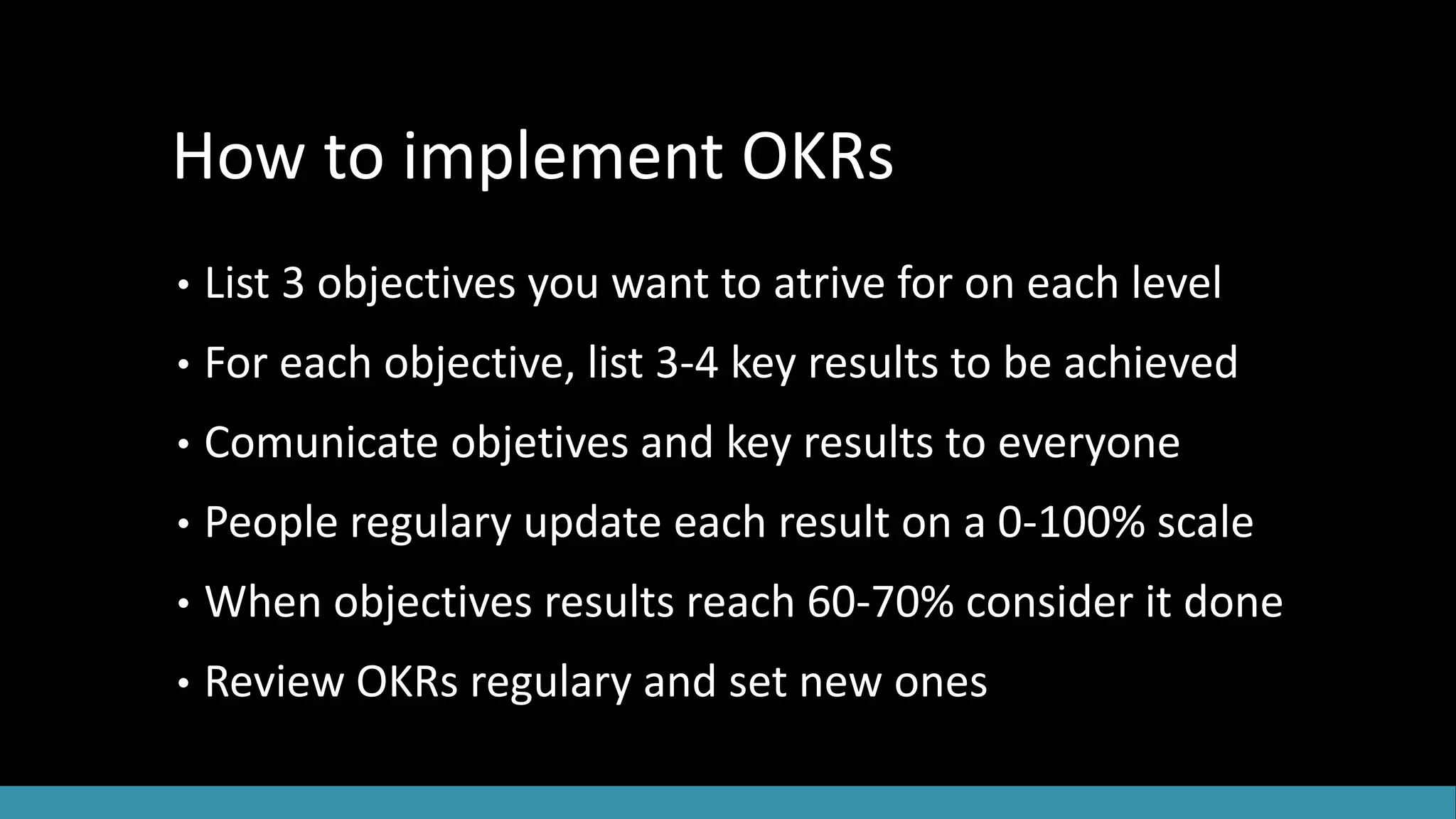 How to set goals using OKRs | PPTX