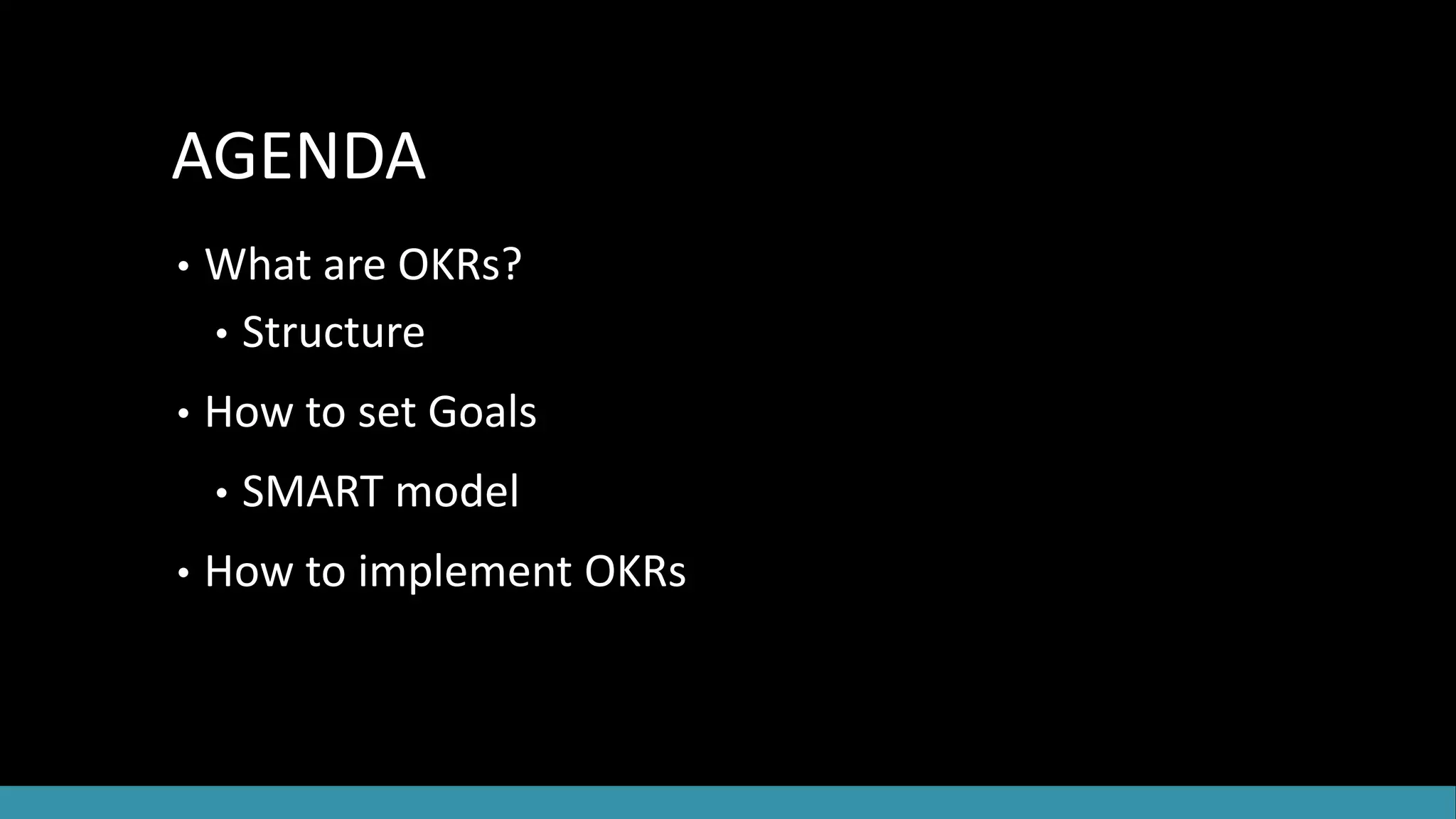 How to set goals using OKRs | PPTX
