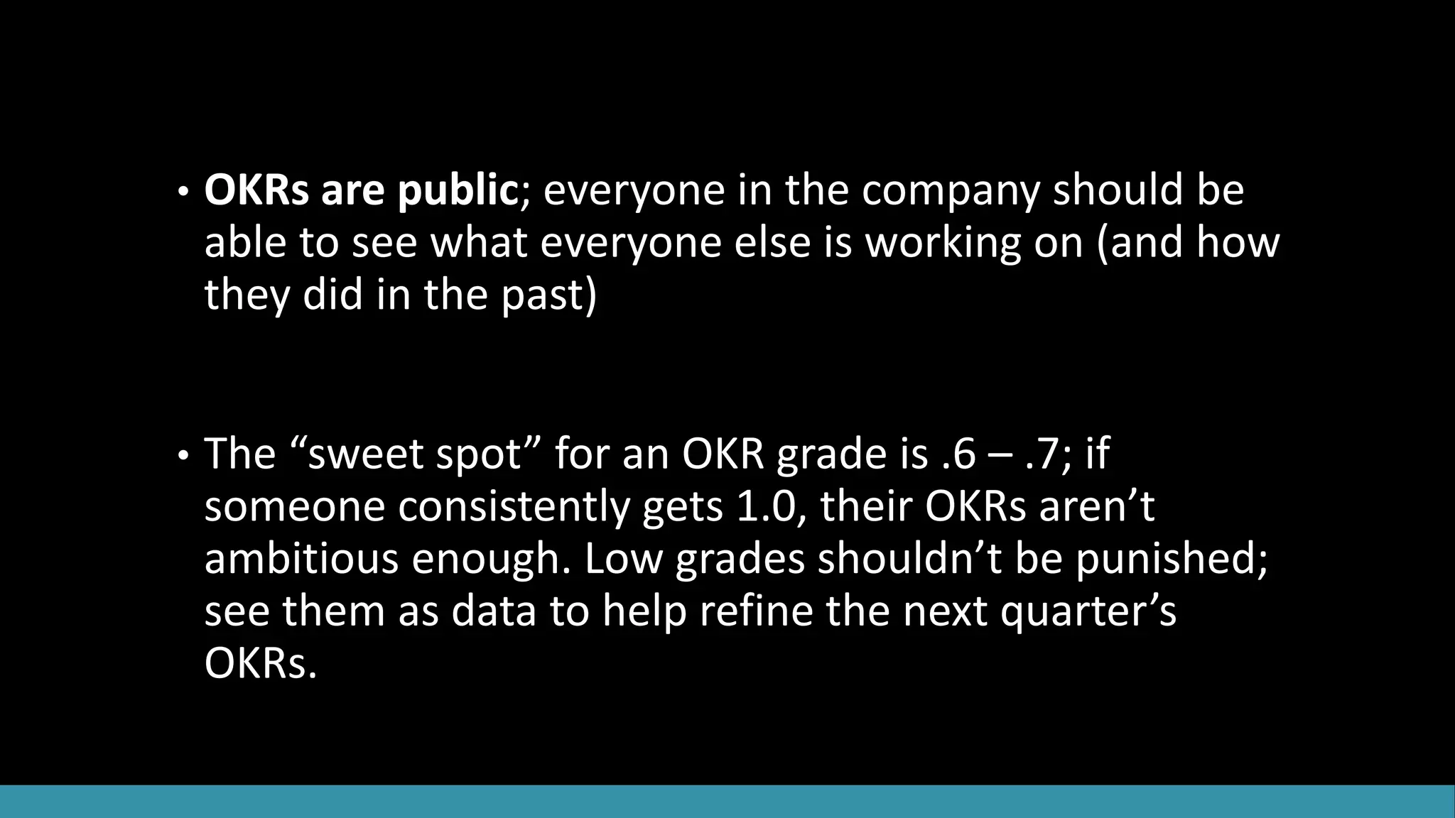 How to set goals using OKRs | PPTX
