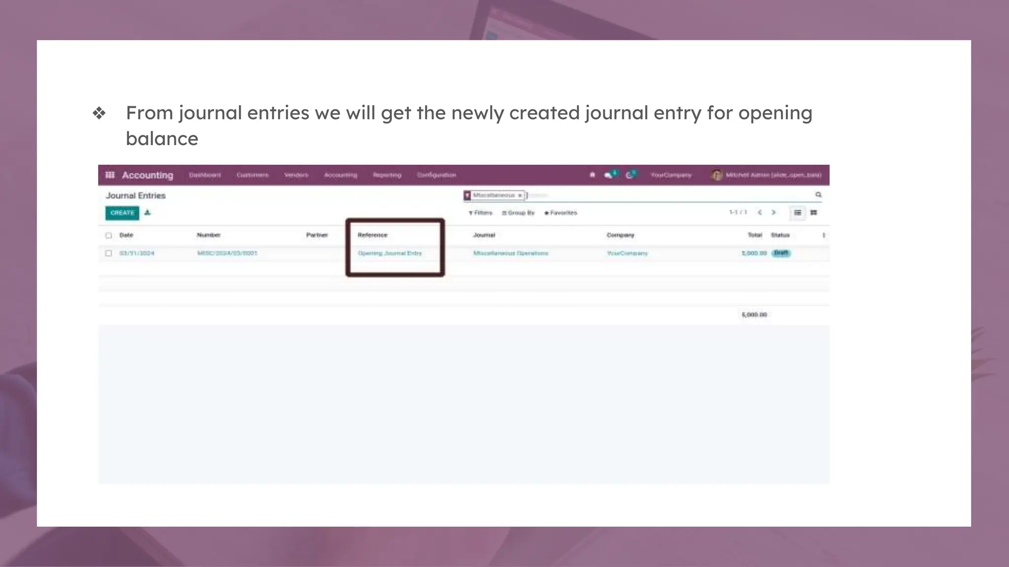 How to set opening balance in odoo 15 (Enterprise) | PPTX