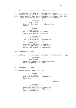 How to set out a Screenplay | PDF | Screenwriting | Content Production