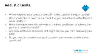How to Set Powerful Goals | PPT