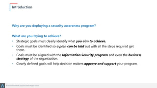 How To Set Security Awareness Strategic Goals, KPIs and Metrics | PPTX