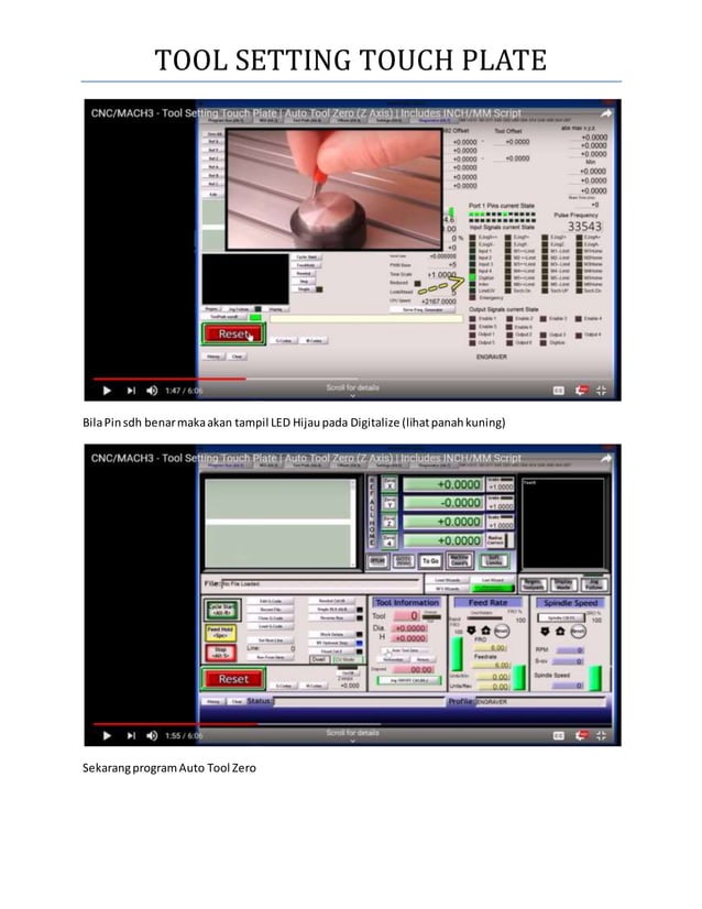 How to setting probe touch plate | DOCX