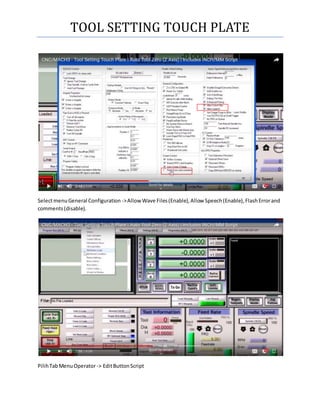 How to setting probe touch plate | DOCX